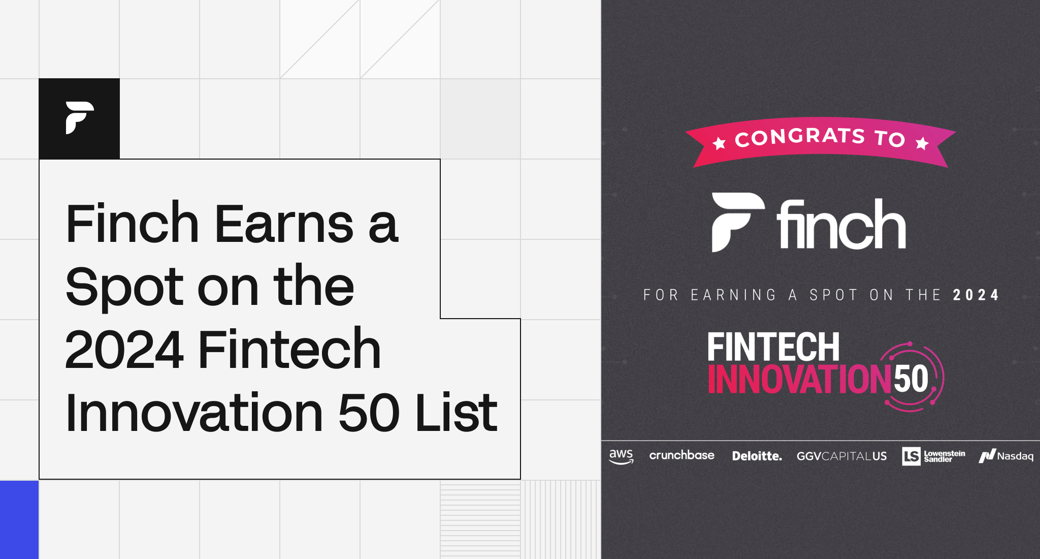 Finch Secures a Place in the GGV Capital US’s Fintech Innovation 50 | Finch